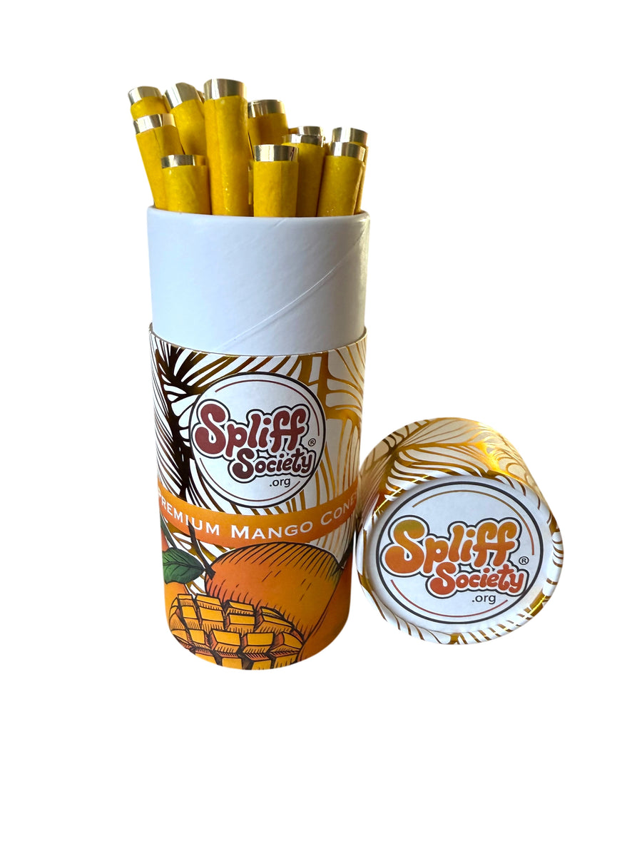 Mango Flavor · Premium Botanical Cone · 1-Gram Size – Spliff Society