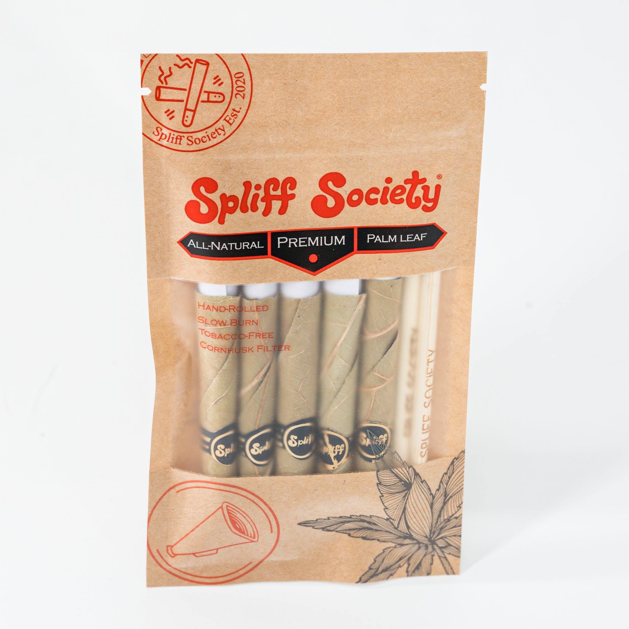 1/2 Gram Cone Spliff • 100% All-Natural Palm Leaf Wrap – Spliff Society